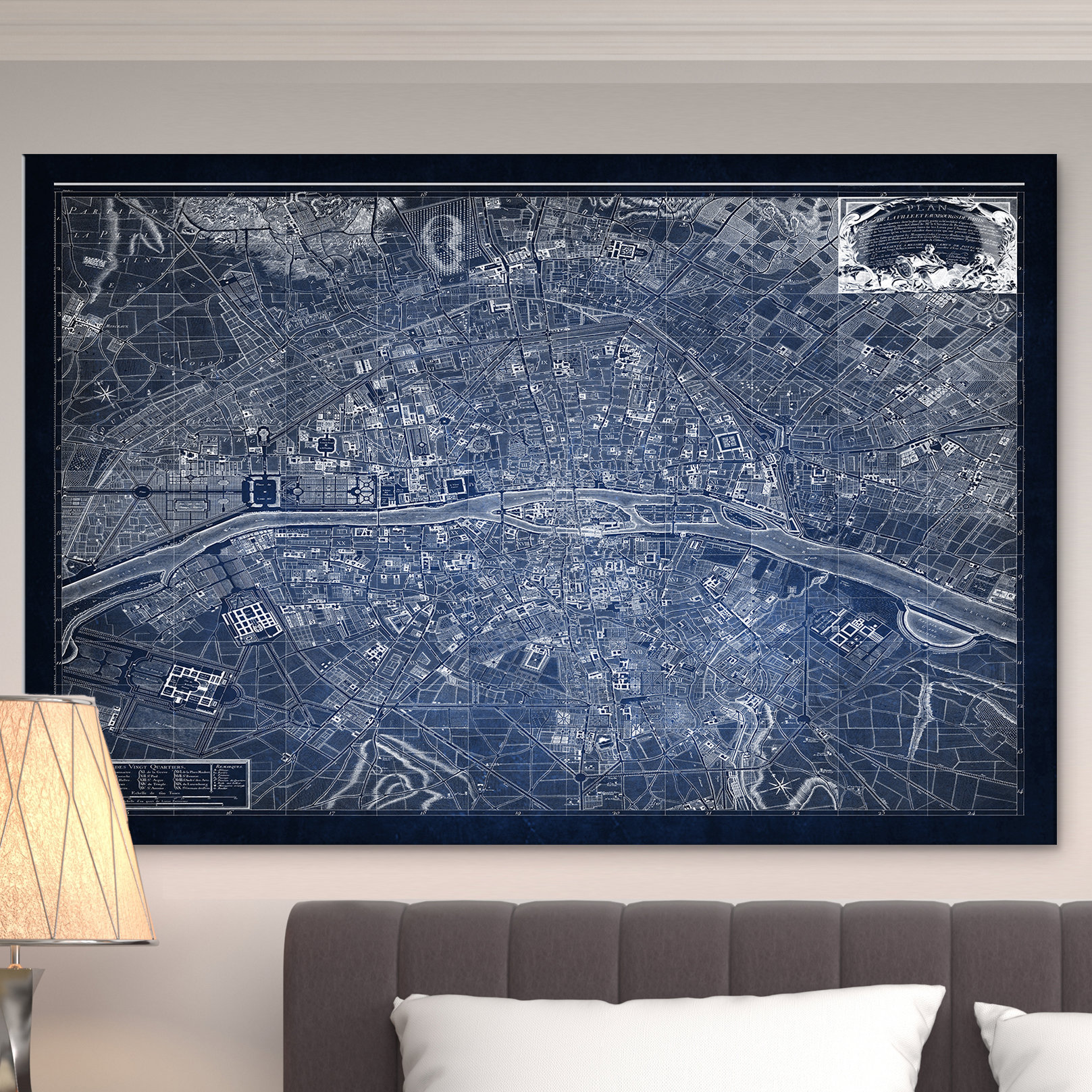 Wexford Home Parisian Sketch Map - Graphic Art Print on Canvas - Wayfair Canada
